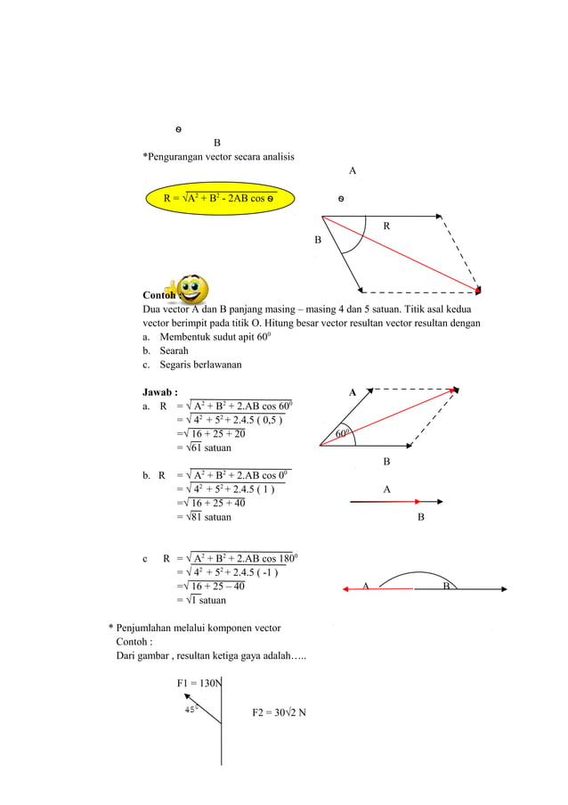 Modul kelas x unit 2 vektor | DOC