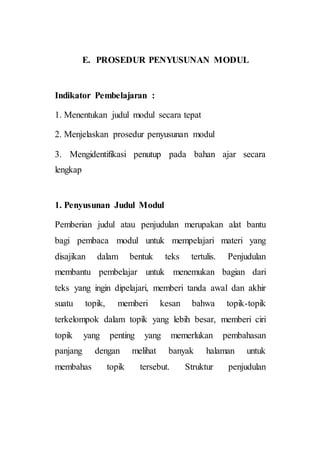 prosedur penyusunan modul | DOCX