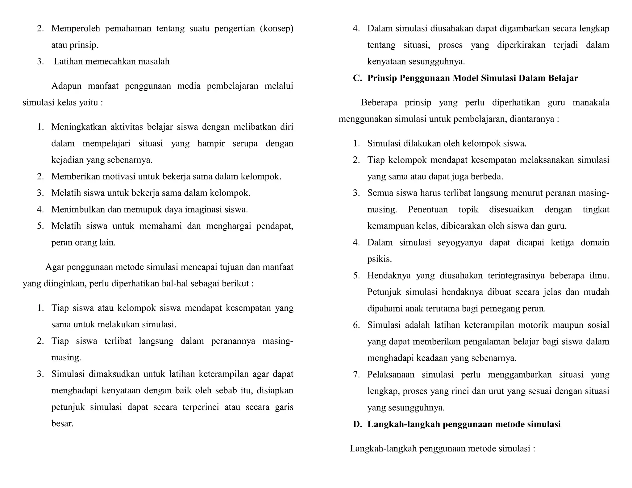 Modul Pembelajaran Simulasi | PDF