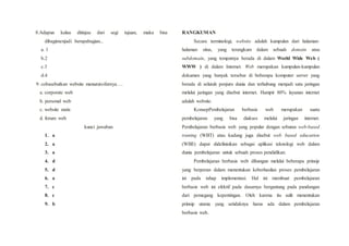 MEDIA PEMBELAJARAN BERBASIS WEB | DOCX