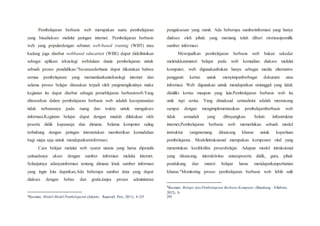 media pembelajaran berbasis web | PPT