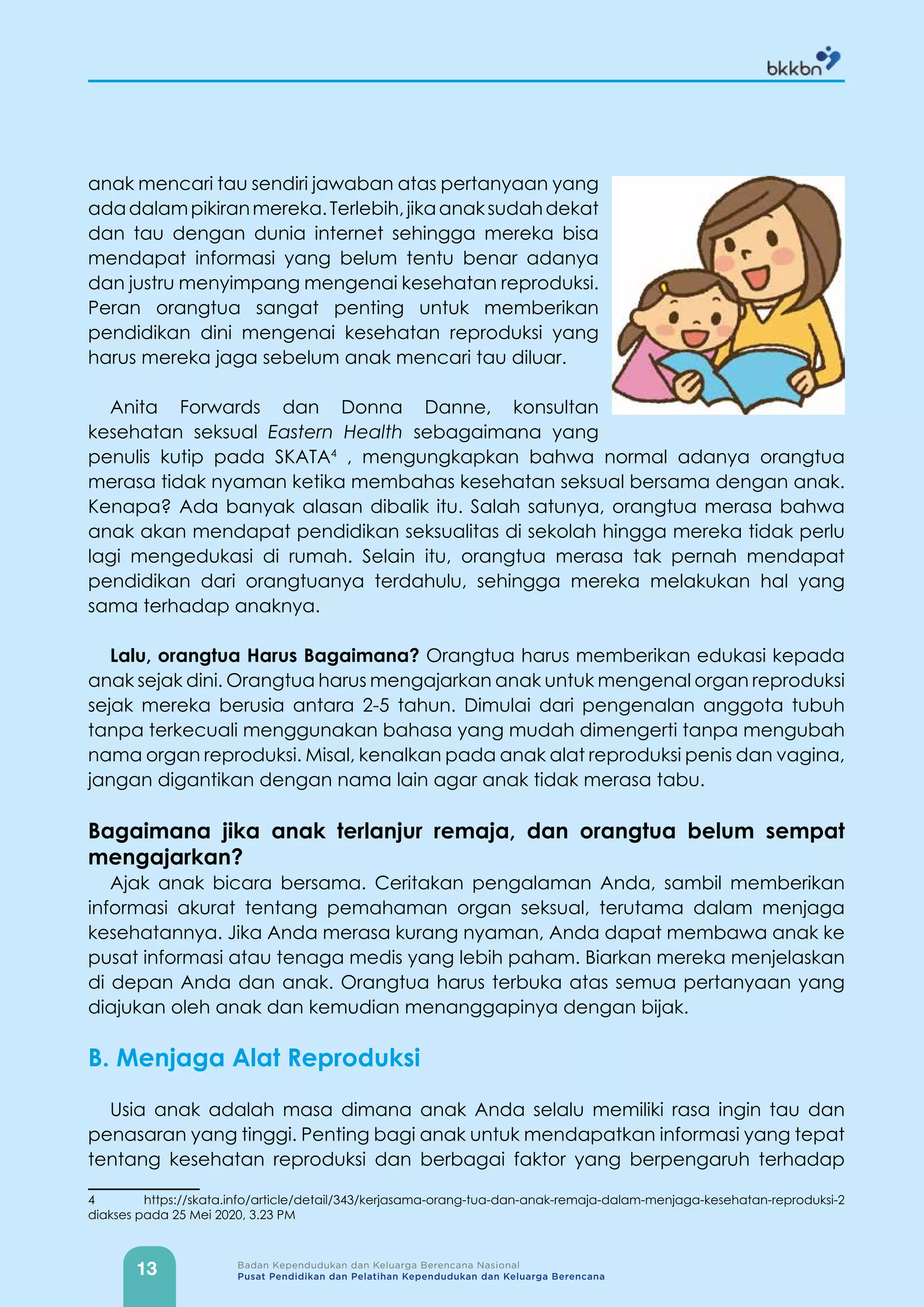 Modul kesehatan reproduksi anak usia dini bkkbn rev4 | PDF