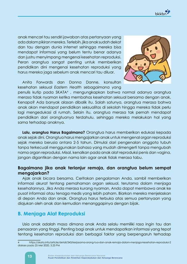 Modul kesehatan reproduksi anak usia dini bkkbn rev4 | PDF