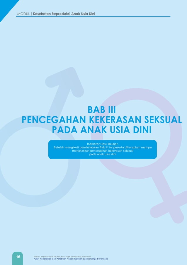 Modul kesehatan reproduksi anak usia dini bkkbn rev4 | PDF