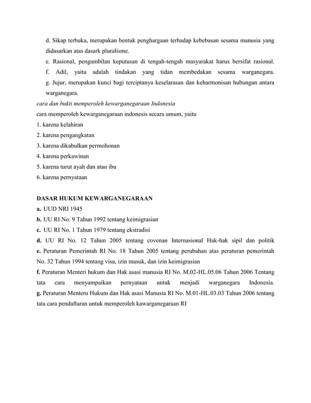 Modul kewarganegaraan gici 2016 | PDF