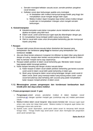 Kertas Penerangan Sains Am 2 Modul 1 Keadaan Jirim | DOCX