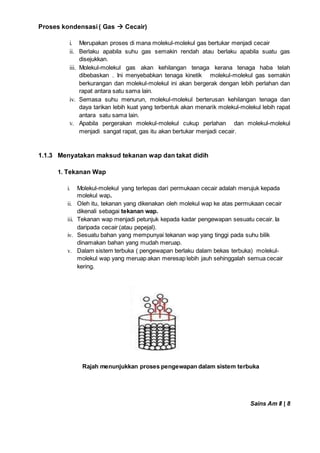 Kertas Penerangan Sains Am 2 Modul 1 Keadaan Jirim | DOCX