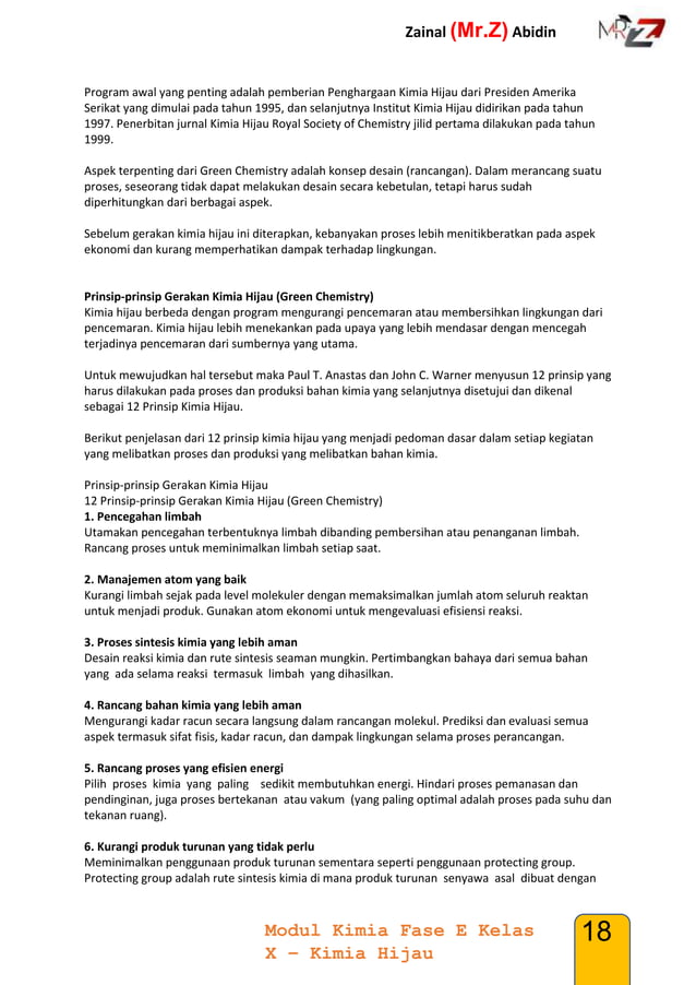 Modul Kimia Fase E Kelas X TH 24 - E10.6 Kimia Hijau.docx