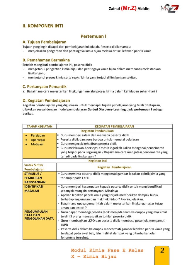 Modul Kimia Fase E Kelas X TH 24 - E10.6 Kimia Hijau.docx