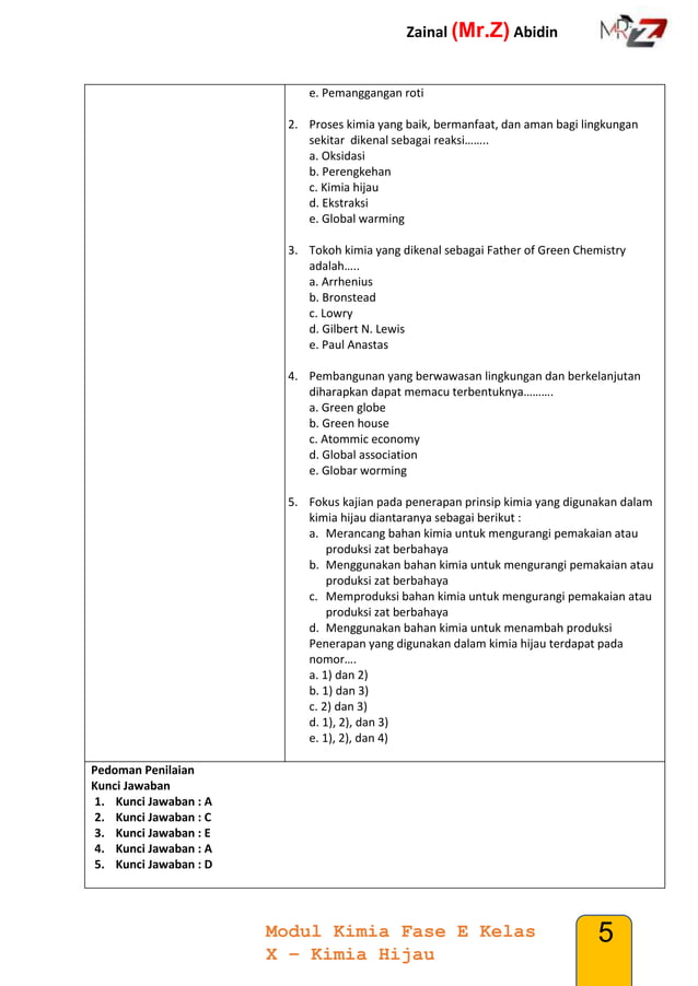 Modul Kimia Fase E Kelas X TH 24 - E10.6 Kimia Hijau.docx