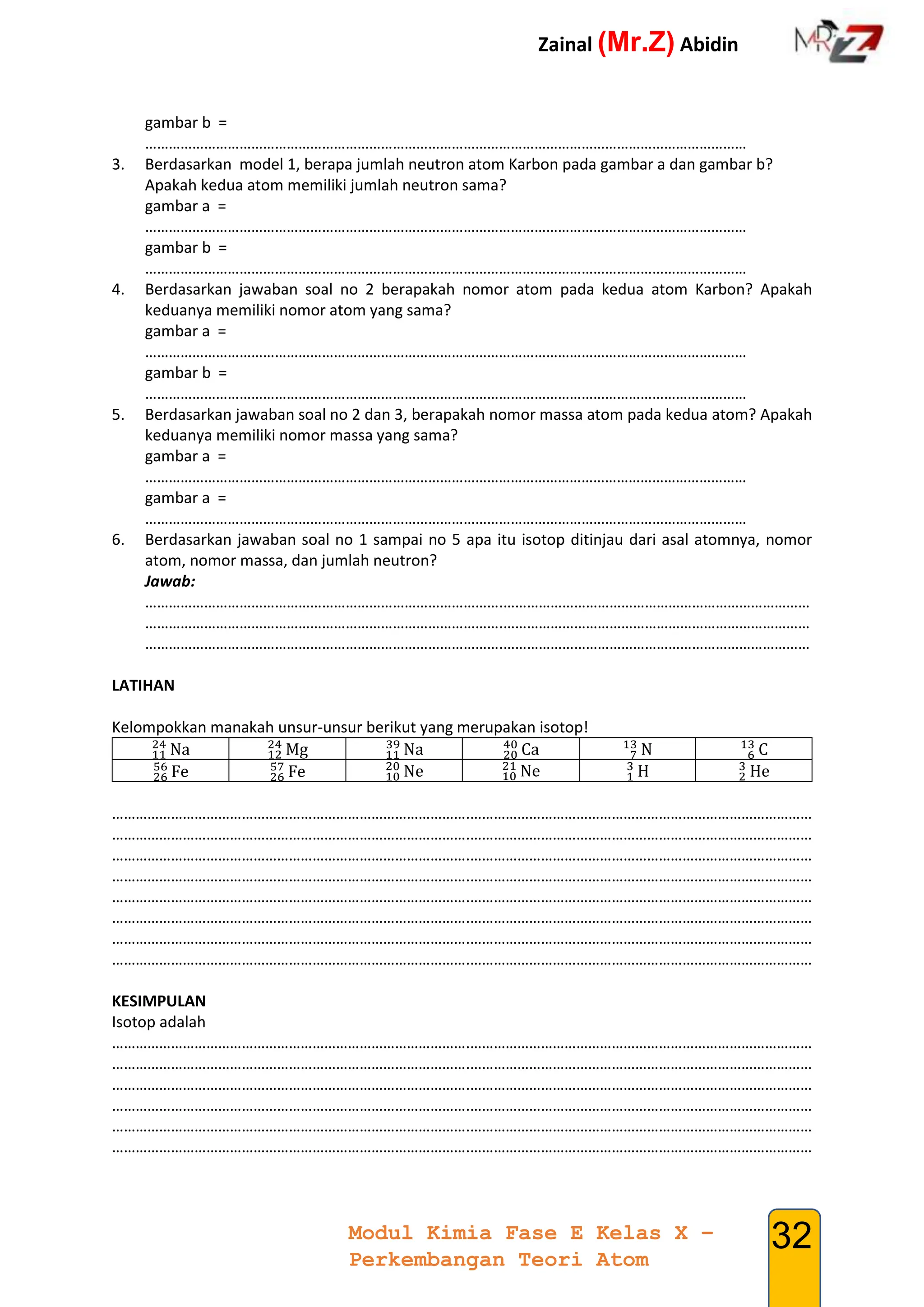 Modul Kimia Fase E Kelas X TH 24 - E10.1 Teori Atom dan Notasi.docx