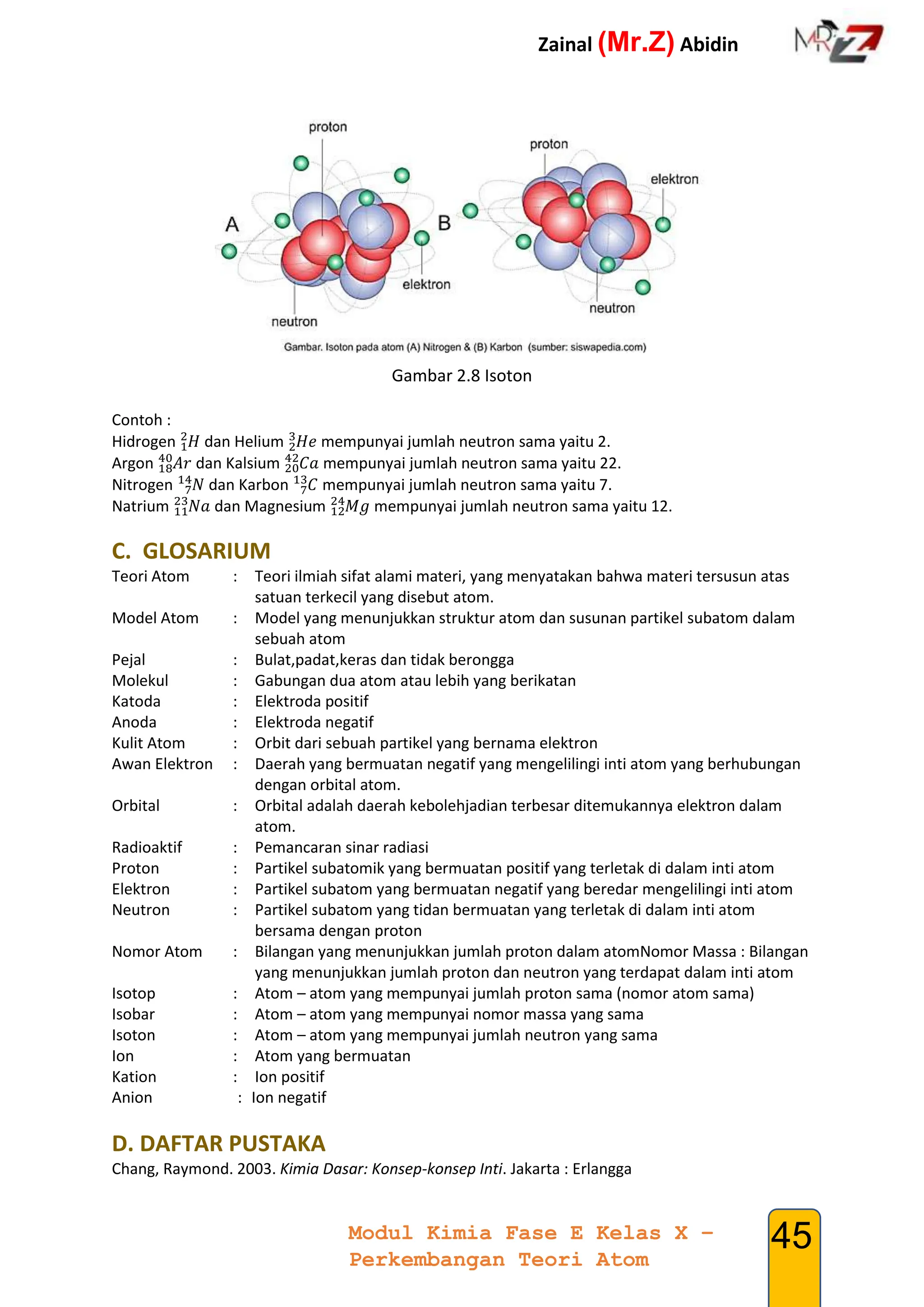 Modul Kimia Fase E Kelas X TH 24 - E10.1 Teori Atom dan Notasi.docx