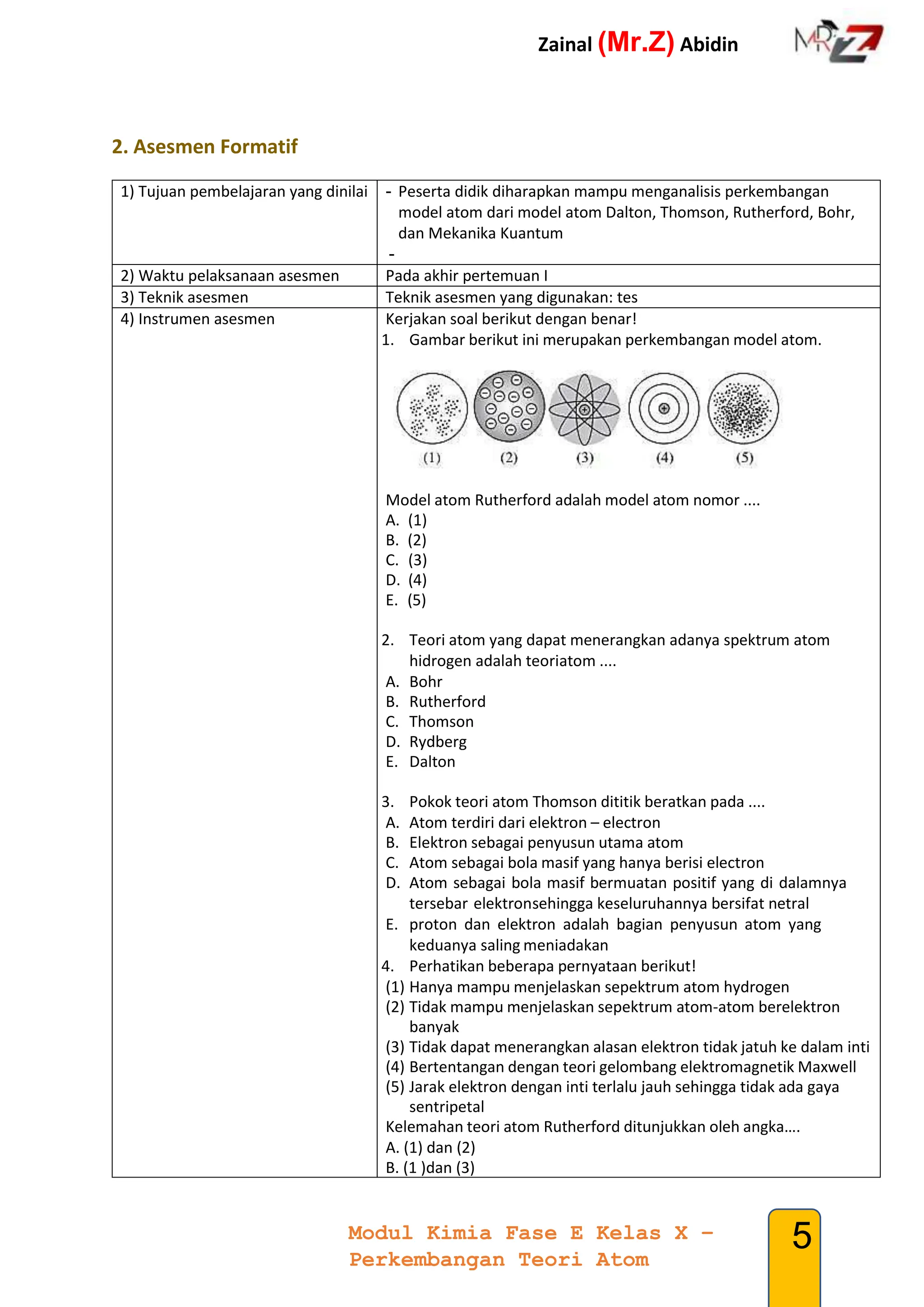 Modul Kimia Fase E Kelas X TH 24 - E10.1 Teori Atom dan Notasi.docx