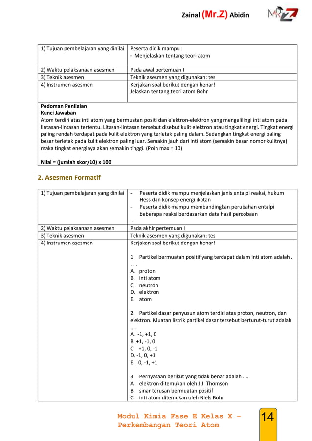 Modul Kimia Fase E Kelas X TH 24 - E10.1 Teori Atom dan Notasi.docx