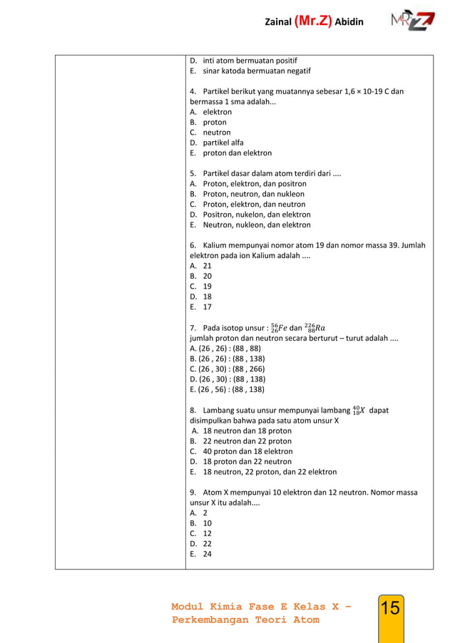 Modul Kimia Fase E Kelas X TH 24 - E10.1 Teori Atom dan Notasi.docx