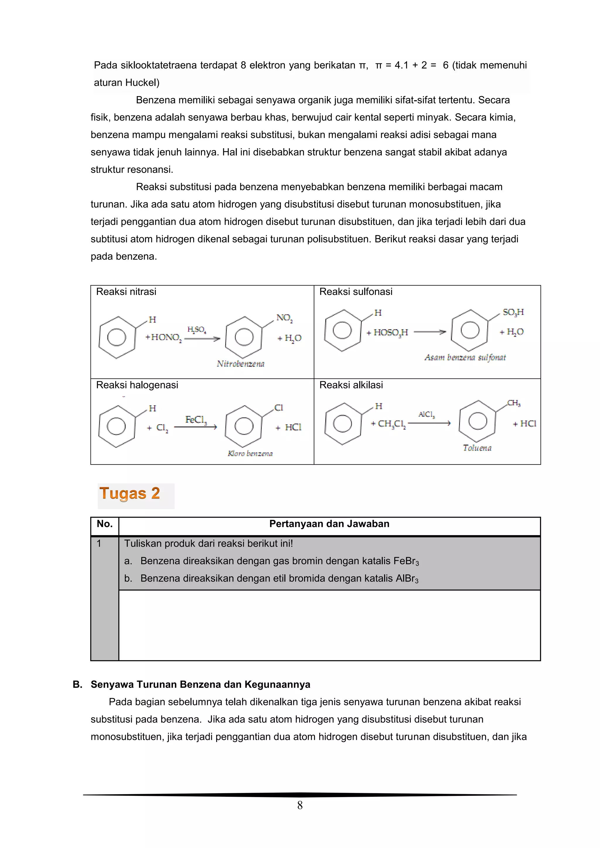 Modul Benzena kimia kelas xii sma | PDF