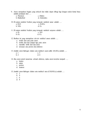 Modul kimia SMP | DOCX