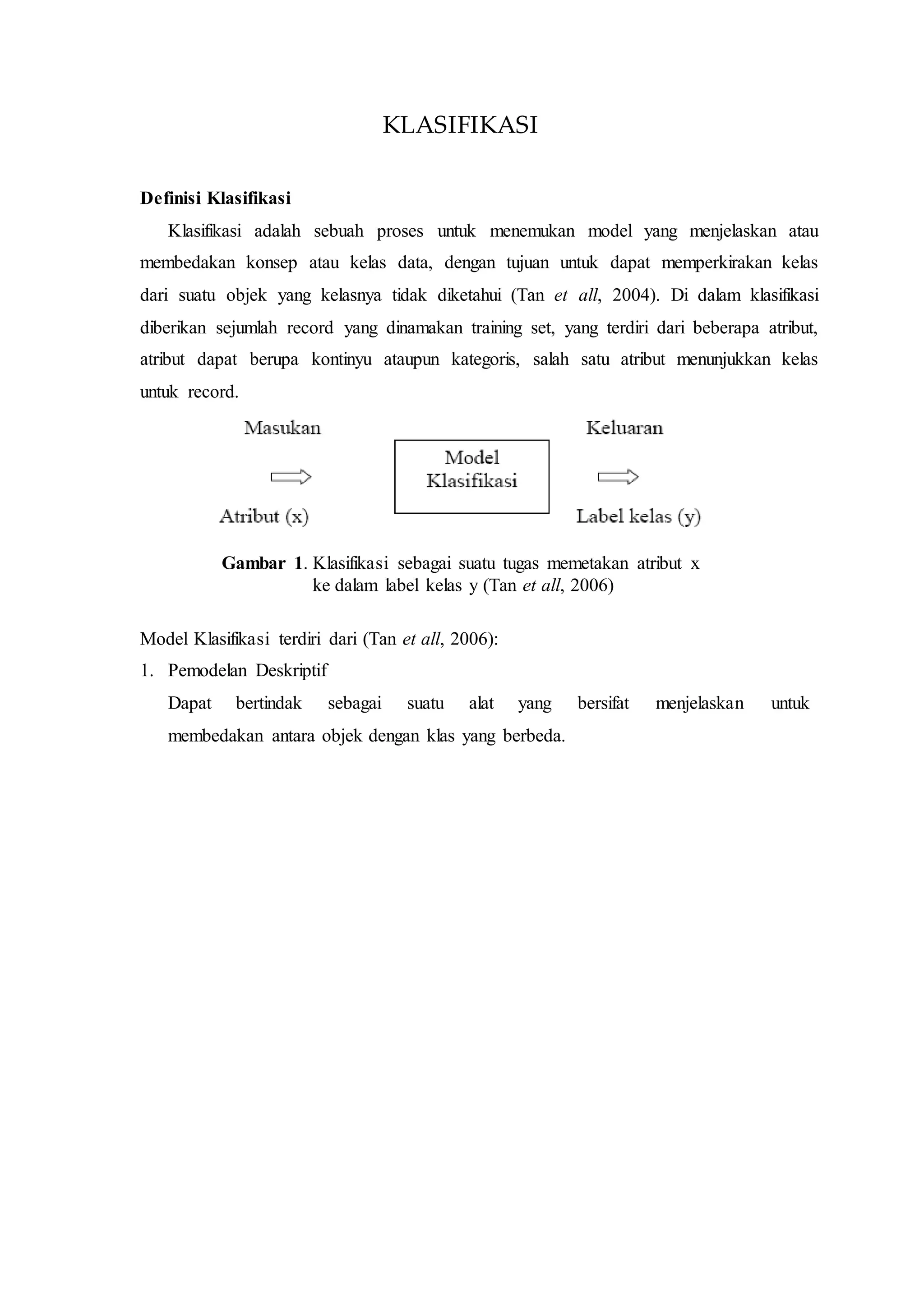 Modul klasifikasi decission tree modul klasifikasi | DOC