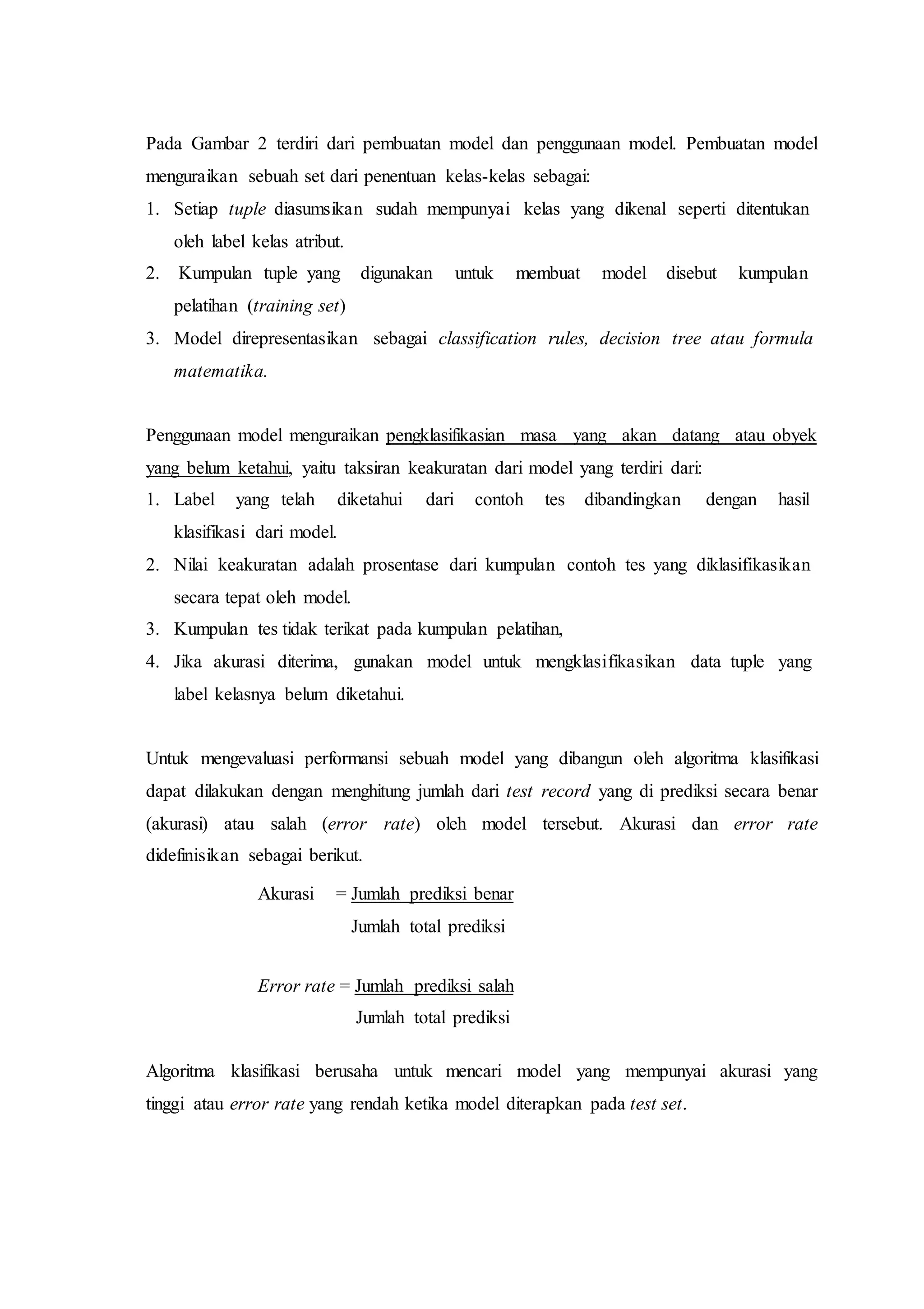 Modul klasifikasi decission tree modul klasifikasi | DOC