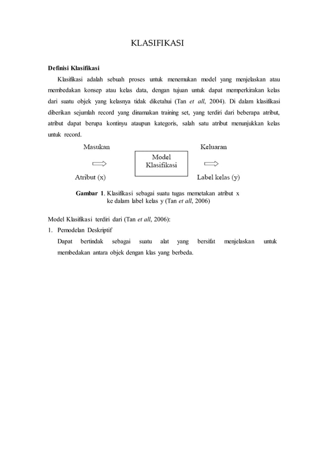 Modul klasifikasi decission tree modul klasifikasi | DOC