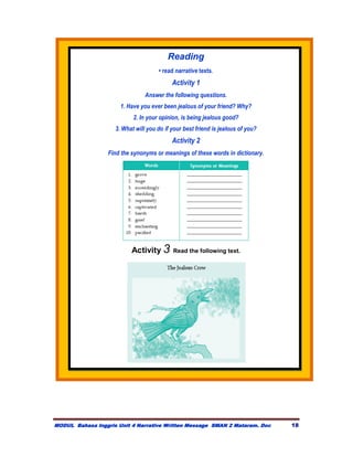 Modul kls xi unit 4 narrative | PDF