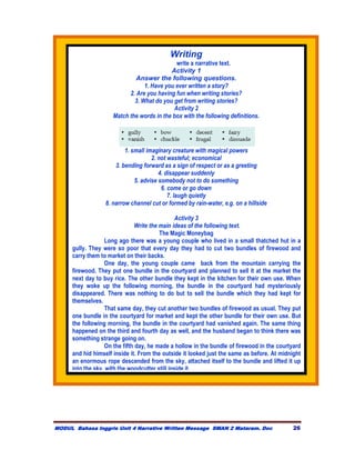 Modul kls xi unit 4 narrative | PDF