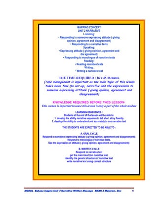 Modul kls xi unit 4 narrative | PDF