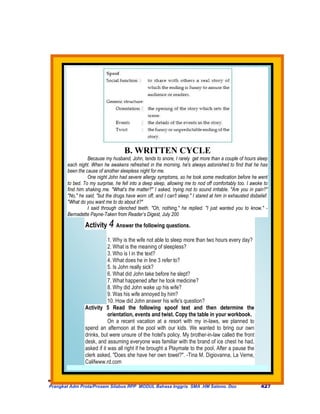 Modul kls xi unit 5 spoof funny story | PDF