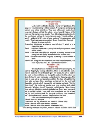 Modul Kls Xi Unit 5 Spoof Funny Story | PDF