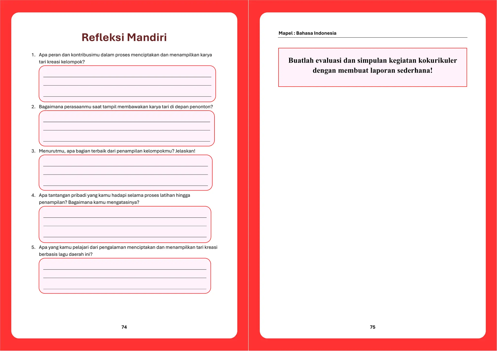 modul kokurikuler kelas 7A & 7B tema aku cinta Indonesia | PDF