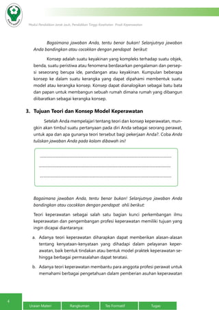 Model Konsep dan Teori Keperawatan | PDF