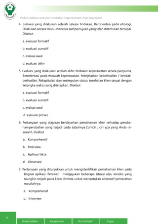 Evaluasi keperawatan | PDF