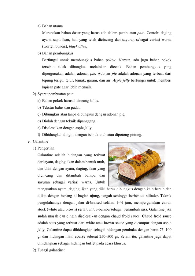 modul pegolahan dan penyajian makanan kontinental kelas 11 kuliner | PDF