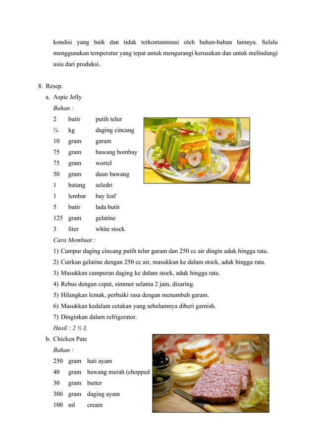 modul pegolahan dan penyajian makanan kontinental kelas 11 kuliner | PDF