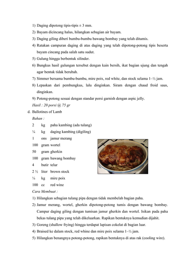 modul pegolahan dan penyajian makanan kontinental kelas 11 kuliner | PDF