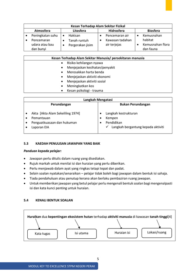 MODUL KTE GEOGRAFI STPM SEM PENGGAL DUA STPM 2024 | PDF