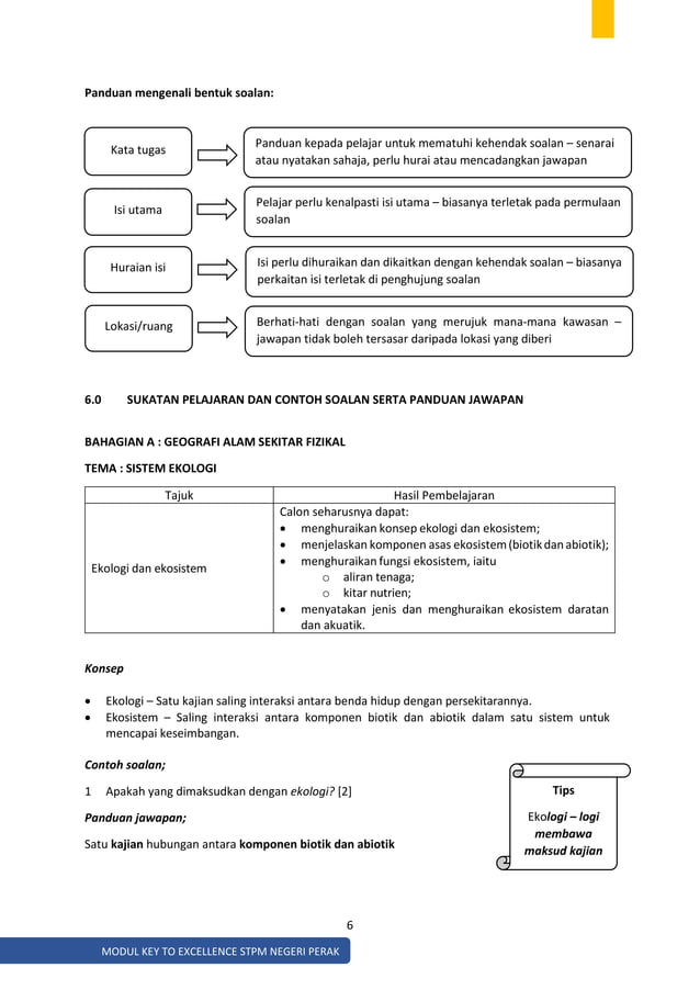 MODUL KTE GEOGRAFI STPM SEM PENGGAL DUA STPM 2024 | PDF