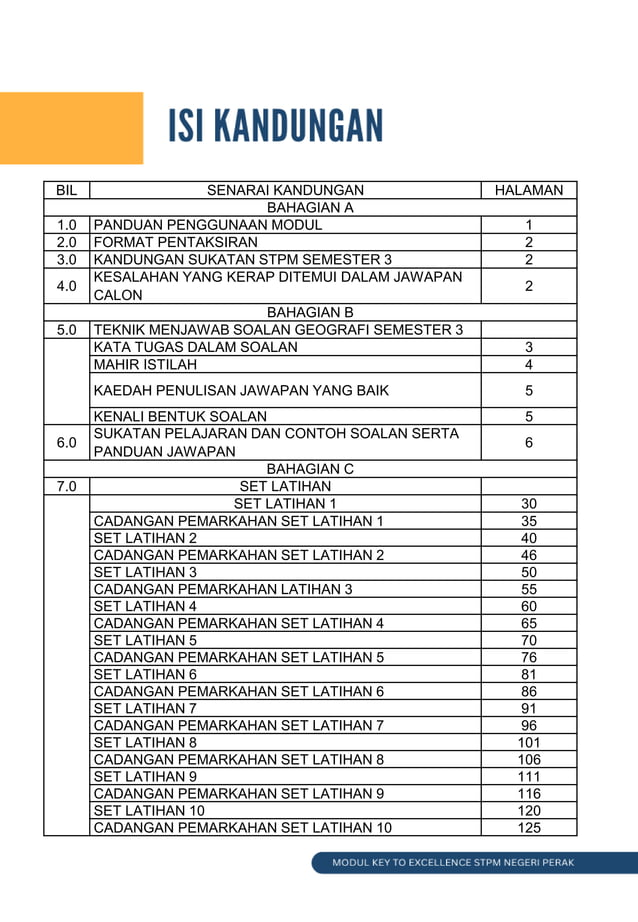 MODUL KTE GEOGRAFI STPM SEM PENGGAL DUA STPM 2024 | PDF