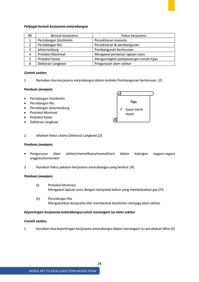 MODUL KTE GEOGRAFI STPM SEM PENGGAL DUA STPM 2024 | PDF