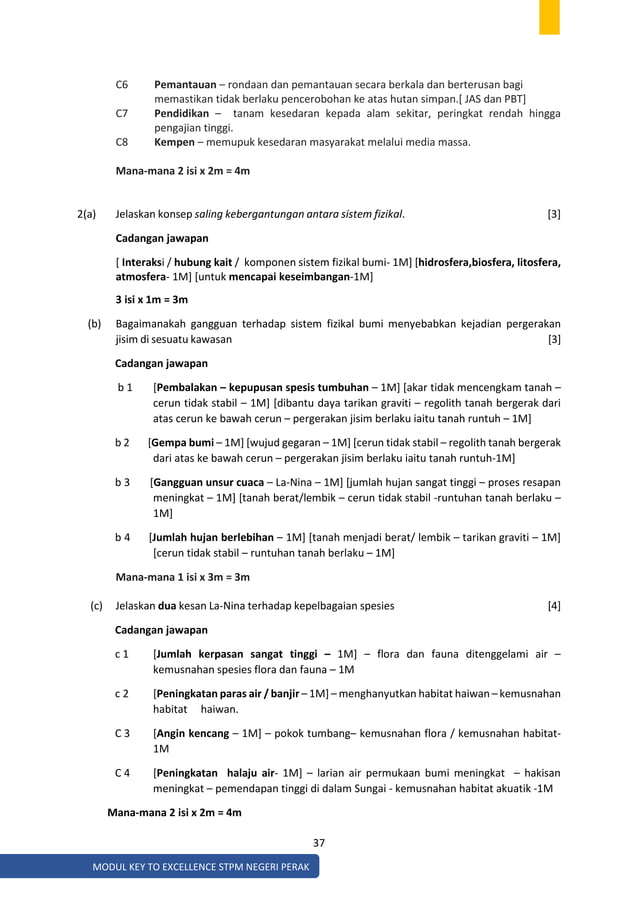 MODUL KTE GEOGRAFI STPM SEM PENGGAL DUA STPM 2024 | PDF