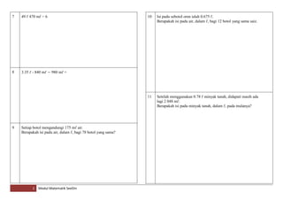 Modul latihan matematik upsr timbangan berat | DOCX