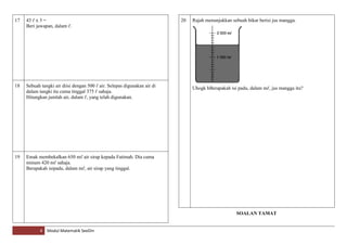 Modul latihan matematik upsr timbangan berat | DOCX