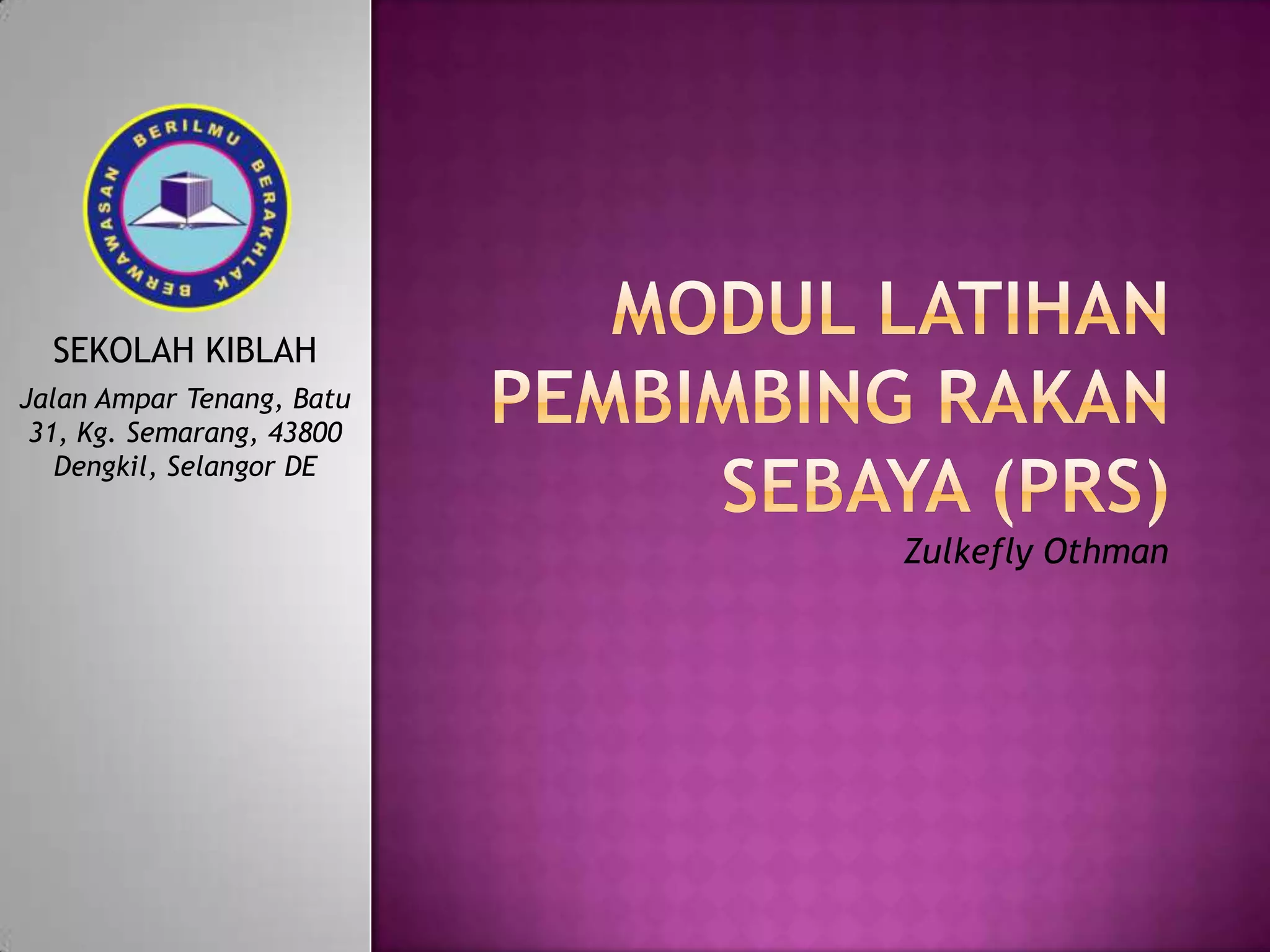 Modul latihan prs | PPTX