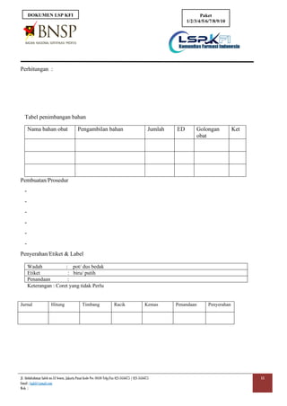 Modul LEMBAR INSTRUKSI TUGAS PRAKTIK (DEMONSTRASI) UNTUK ASESI TAHAP I DAN II.pdf
