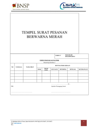 Modul LEMBAR INSTRUKSI TUGAS PRAKTIK (DEMONSTRASI) UNTUK ASESI TAHAP I ...