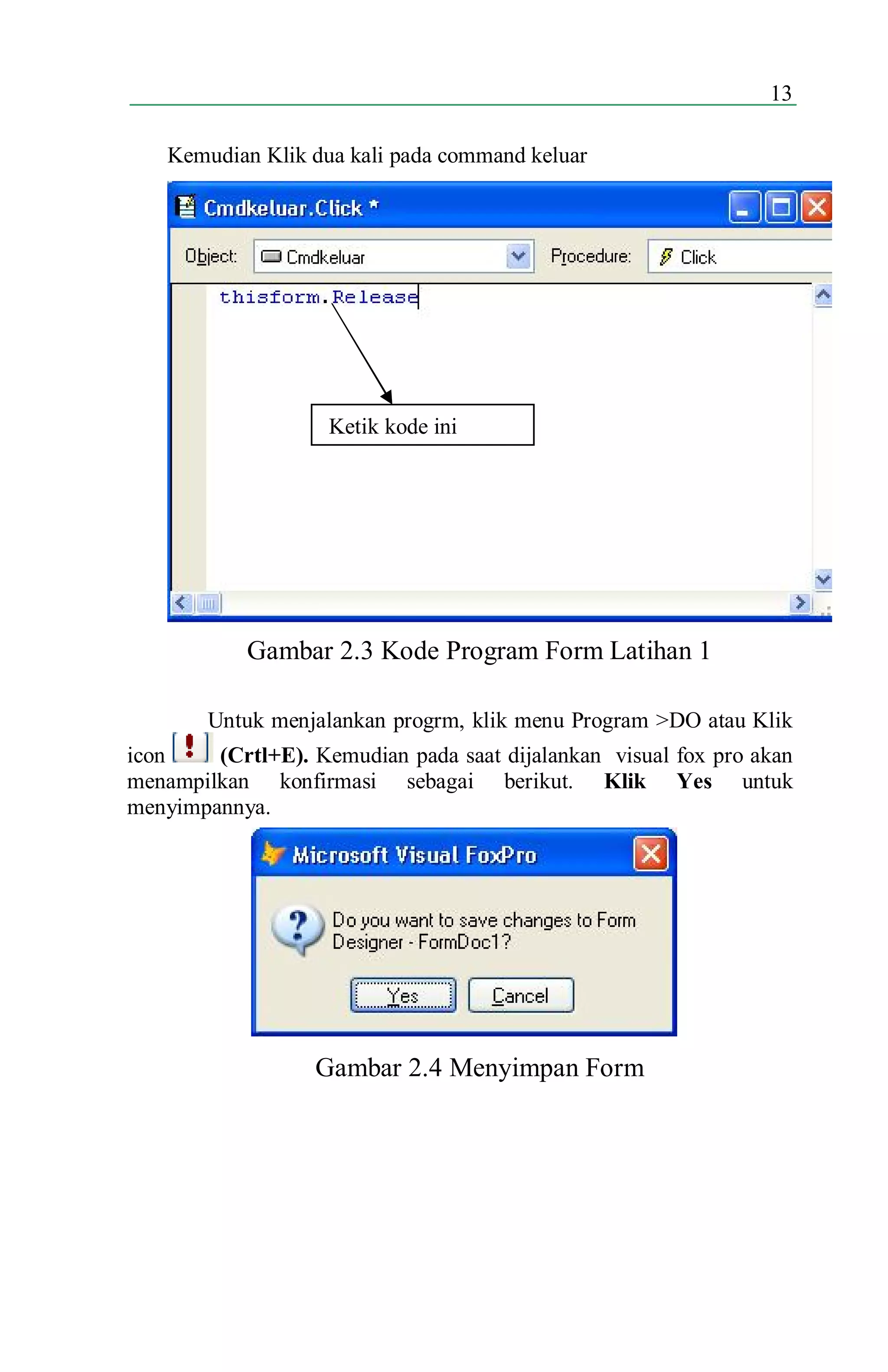 Modul Lengkap Microsoft visual Fox Pro | PDF