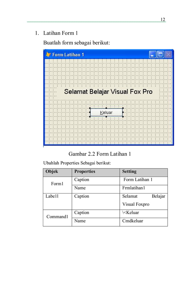Modul Lengkap Microsoft visual Fox Pro | PDF