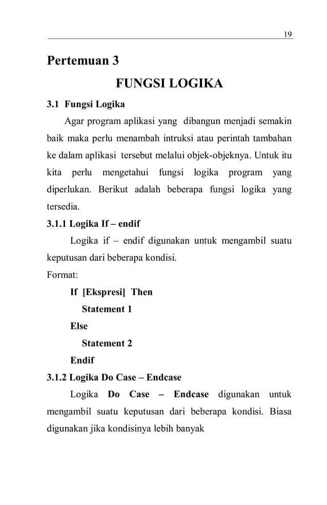 Modul Lengkap Microsoft visual Fox Pro | PDF
