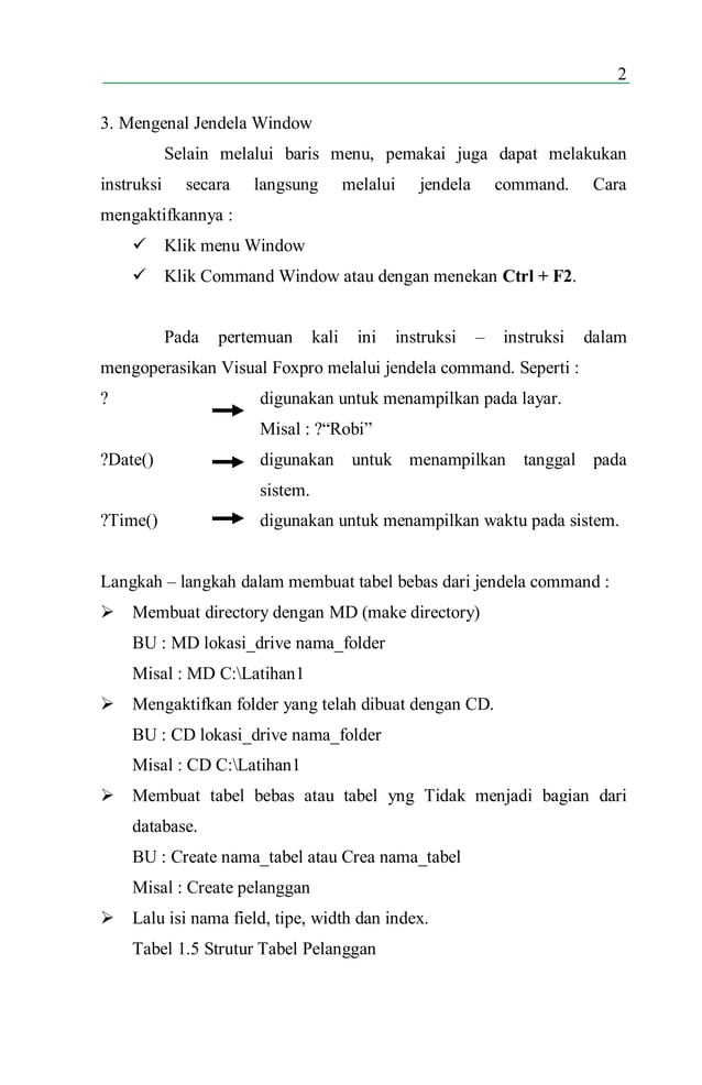 Modul Lengkap Microsoft visual Fox Pro | PDF