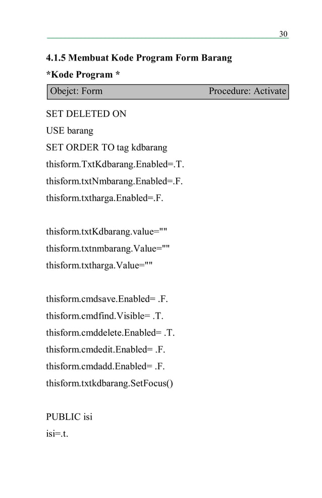 Modul Lengkap Microsoft visual Fox Pro | PDF